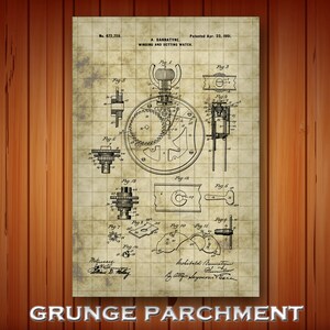 Pocket Watch Patent Print Horology Poster Vintage Pocket - Etsy