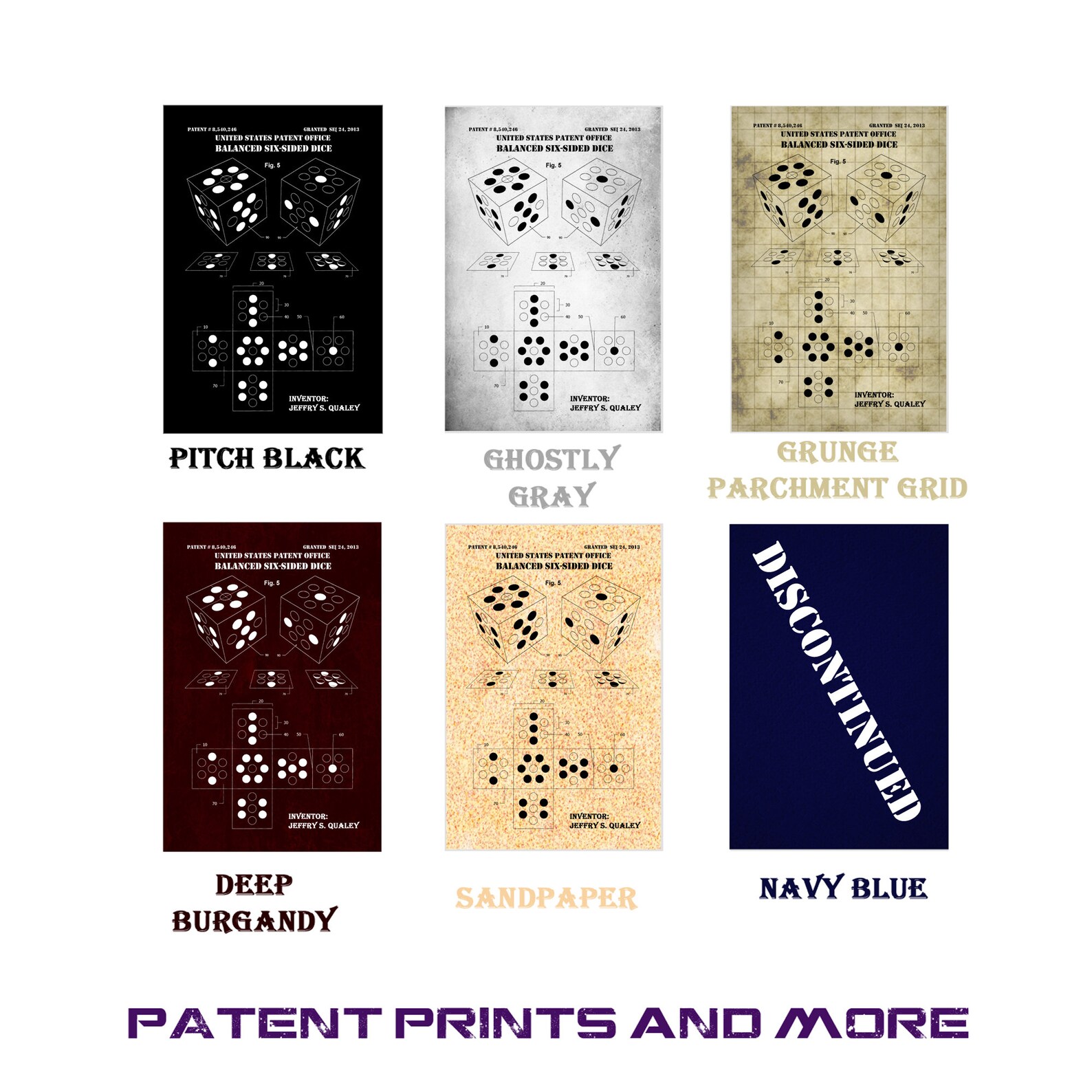 D6 D&D Dice Patent Print Dungeons And Dragons Gift DnD | Etsy