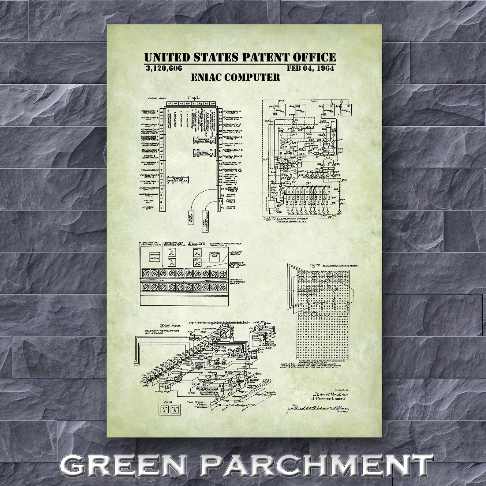 ENIAC Computer Patent ENIAC Poster ENIAC Print Computer | Etsy