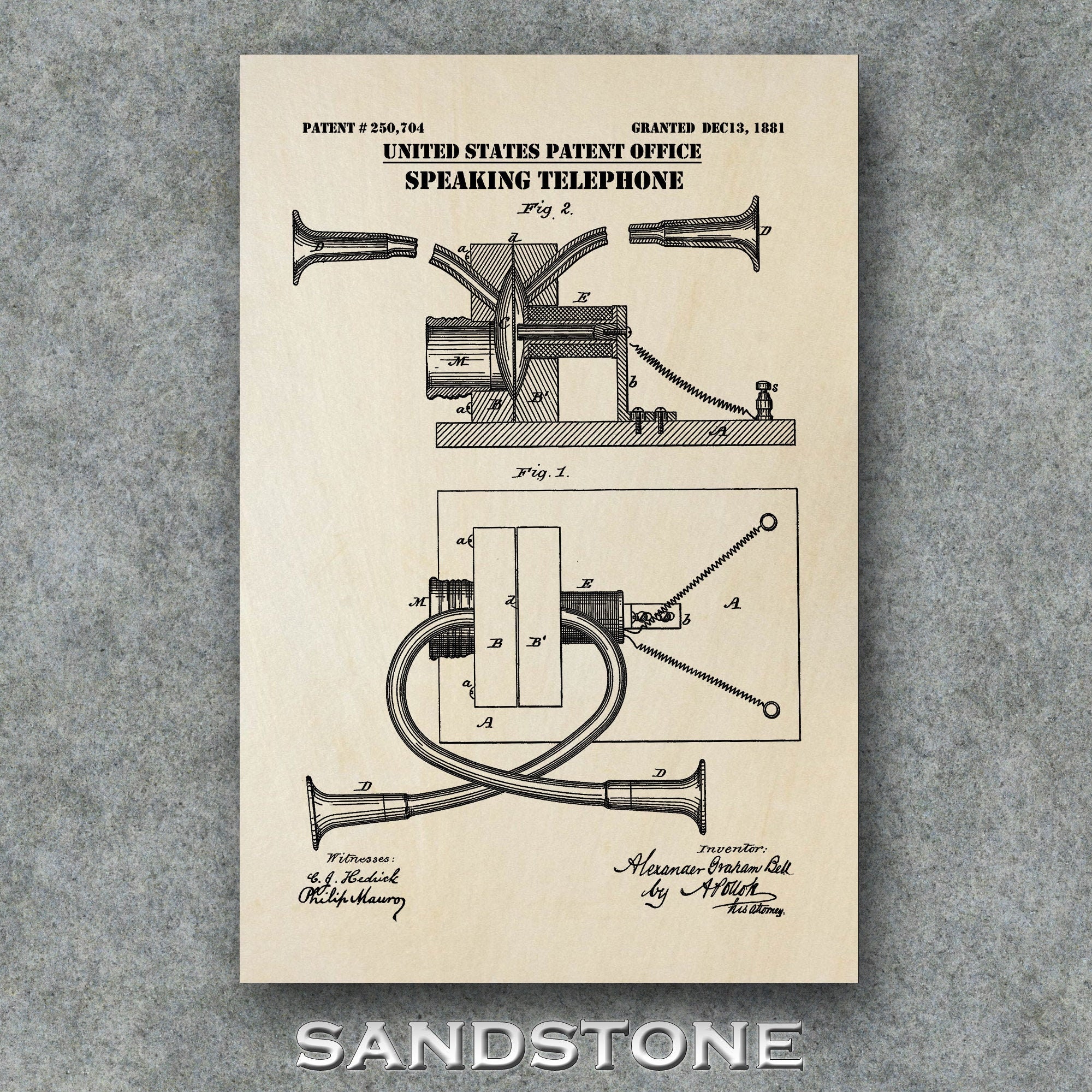Alexander Graham Bell Telephone Patent