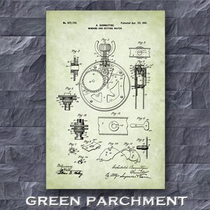Pocket Watch Patent Print Horology Poster Vintage Pocket - Etsy