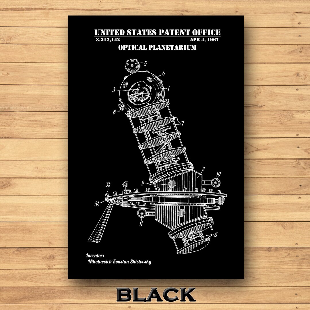 Planetarium Patent, Planetarium Poster, Planetarium Print, Astronomy ...