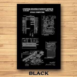 ENIAC Computer Patent ENIAC Poster ENIAC Print Computer - Etsy