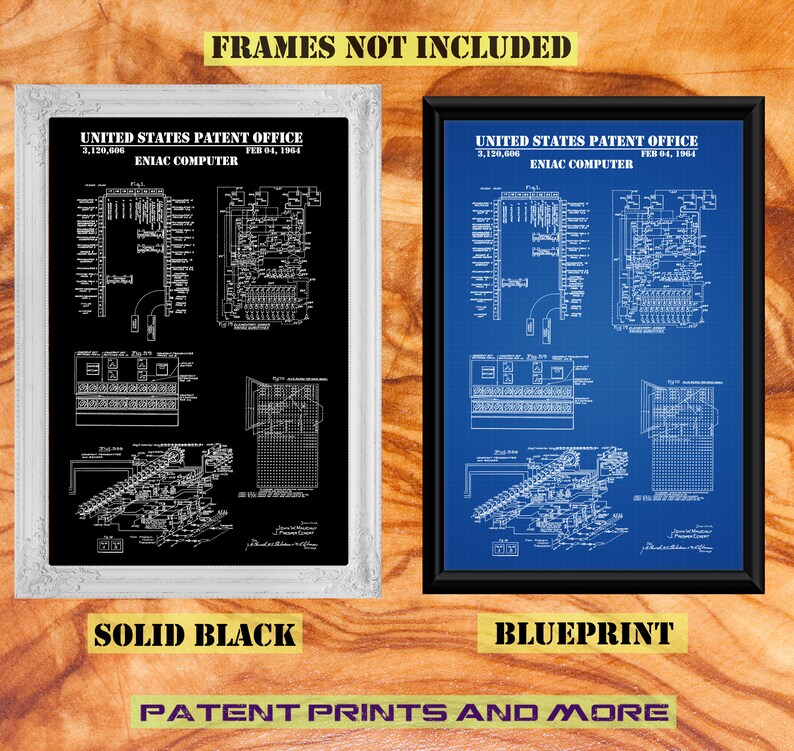 ENIAC Computer Patent ENIAC Poster ENIAC Print Computer | Etsy