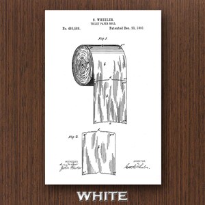1891 Toilet Paper Poster Toilet Paper Print Bathroom Humor - Etsy