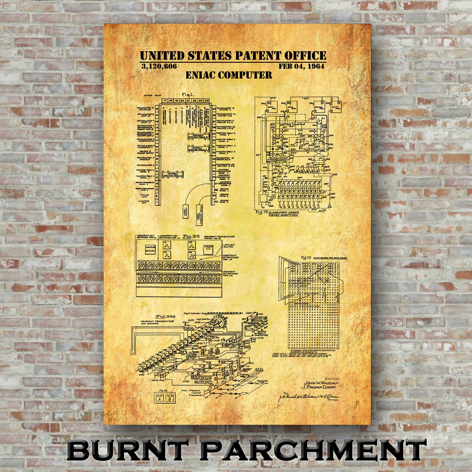 ENIAC Computer Patent ENIAC Poster ENIAC Print Computer - Etsy