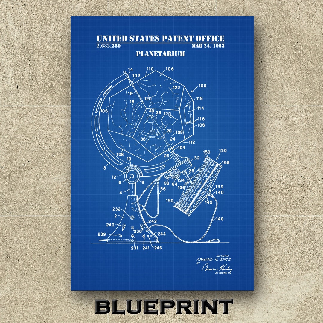 Planetarium Poster Planetarium Patent Planetarium Print - Etsy