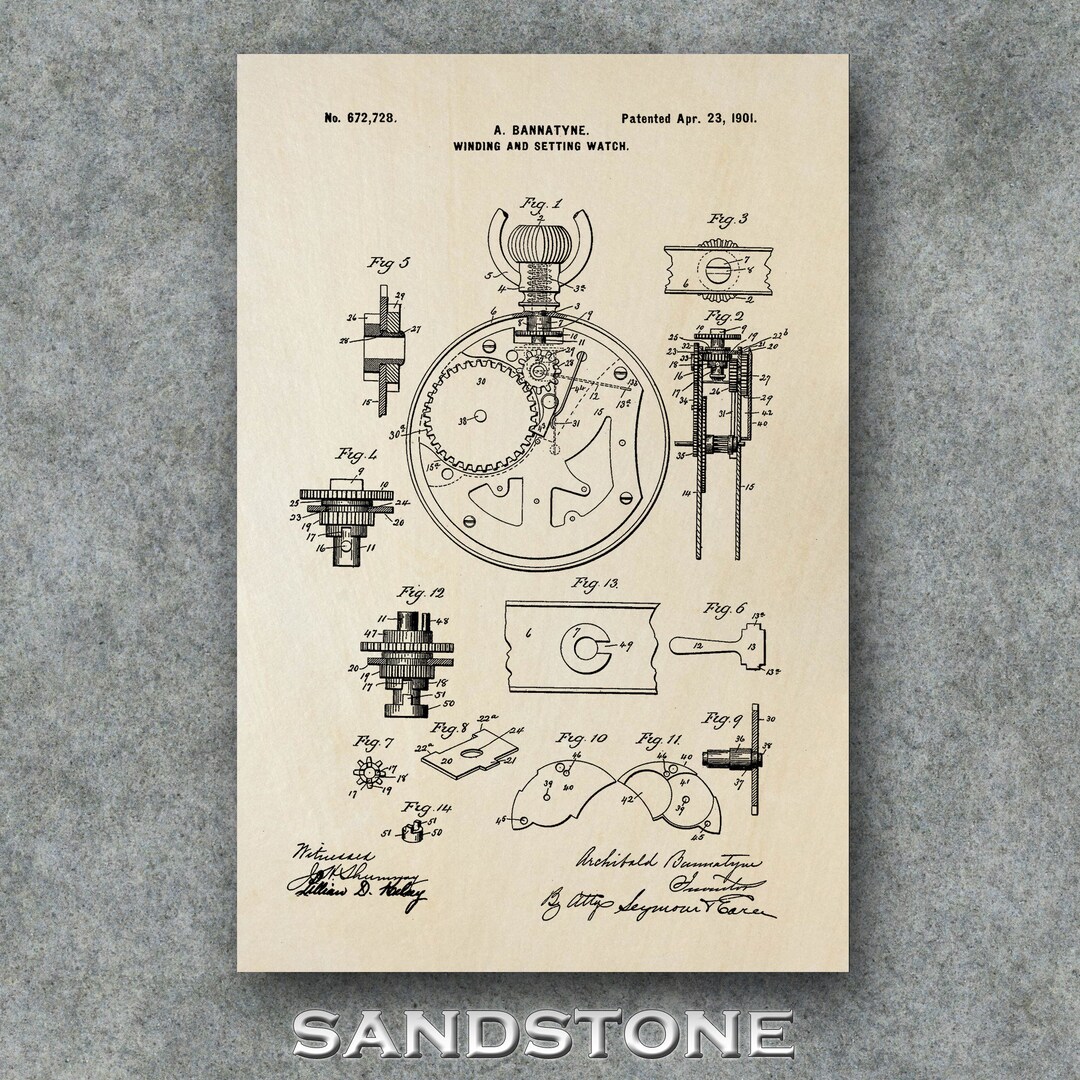 Pocket Watch Patent Print Horology Poster Vintage Pocket - Etsy