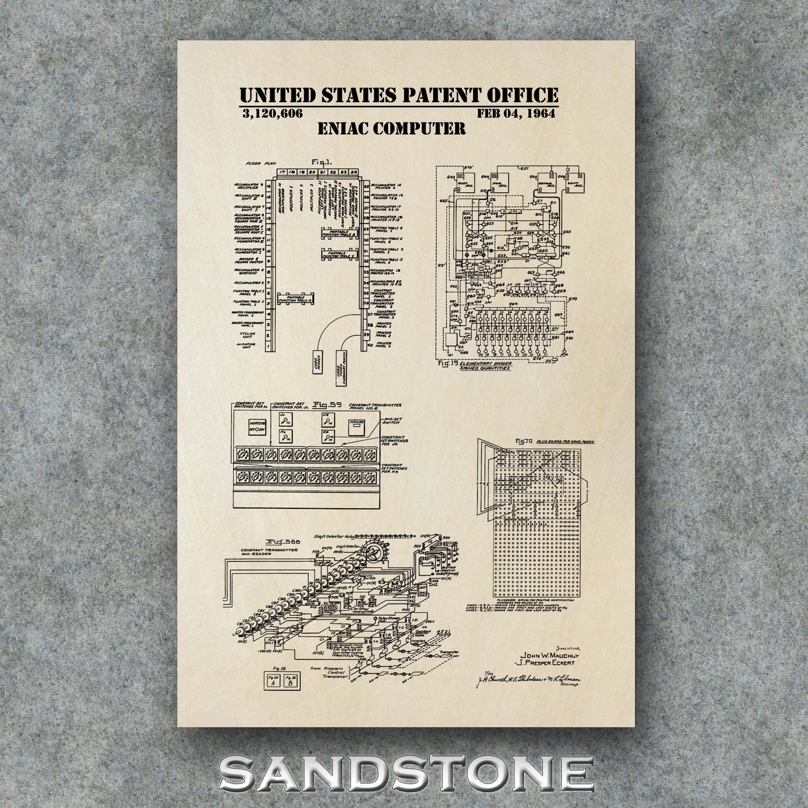 ENIAC Computer Patent ENIAC Poster ENIAC Print Computer - Etsy