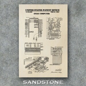 ENIAC Computer Patent ENIAC Poster ENIAC Print Computer - Etsy