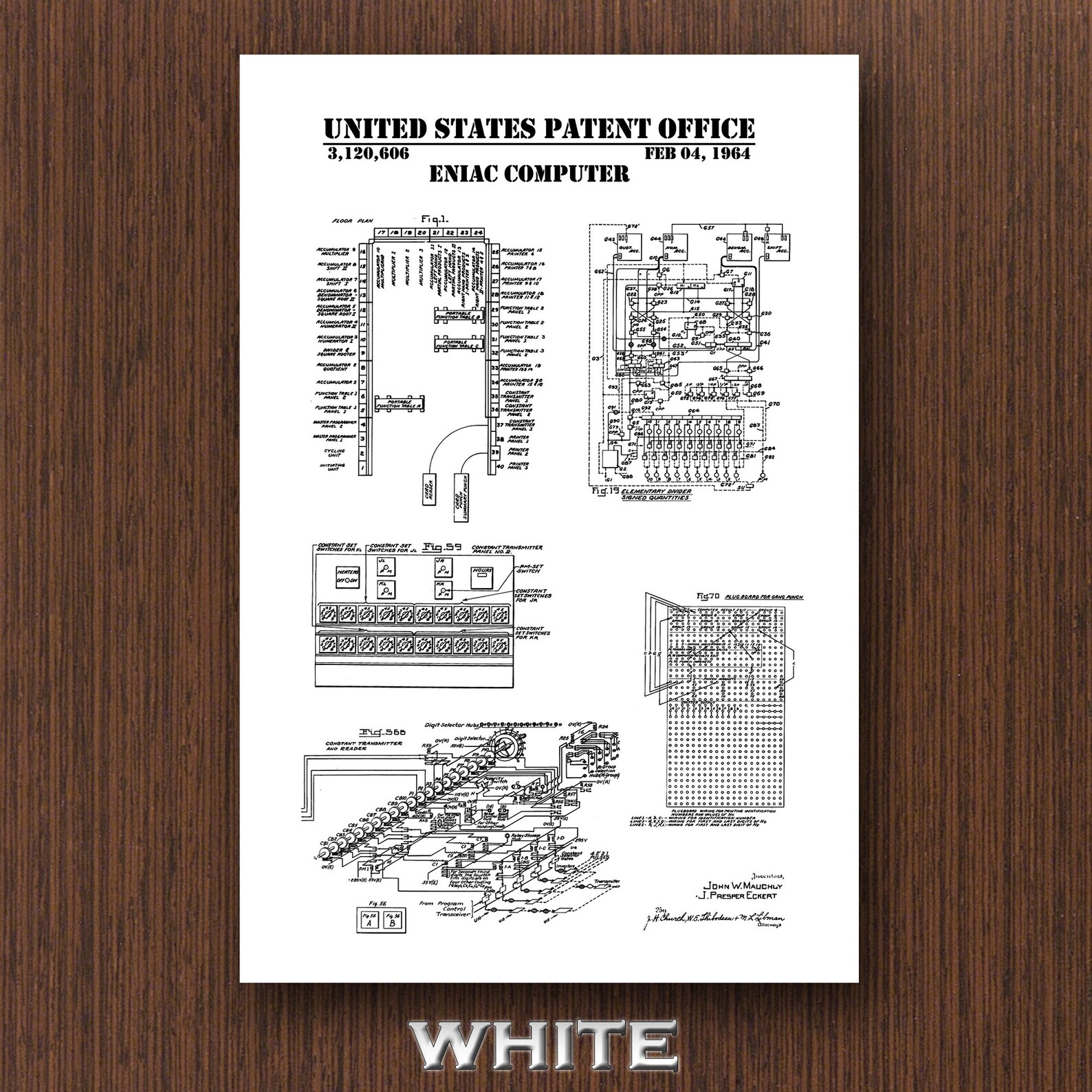 ENIAC Computer Patent ENIAC Poster ENIAC Print Computer - Etsy