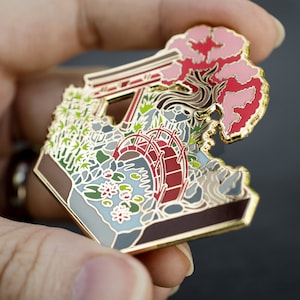 Enamel Pin - Isometric Japanese Zen Garden Hard Enamel Pin - Etsy