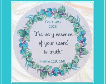 Jw Year Text Stickers - Etsy