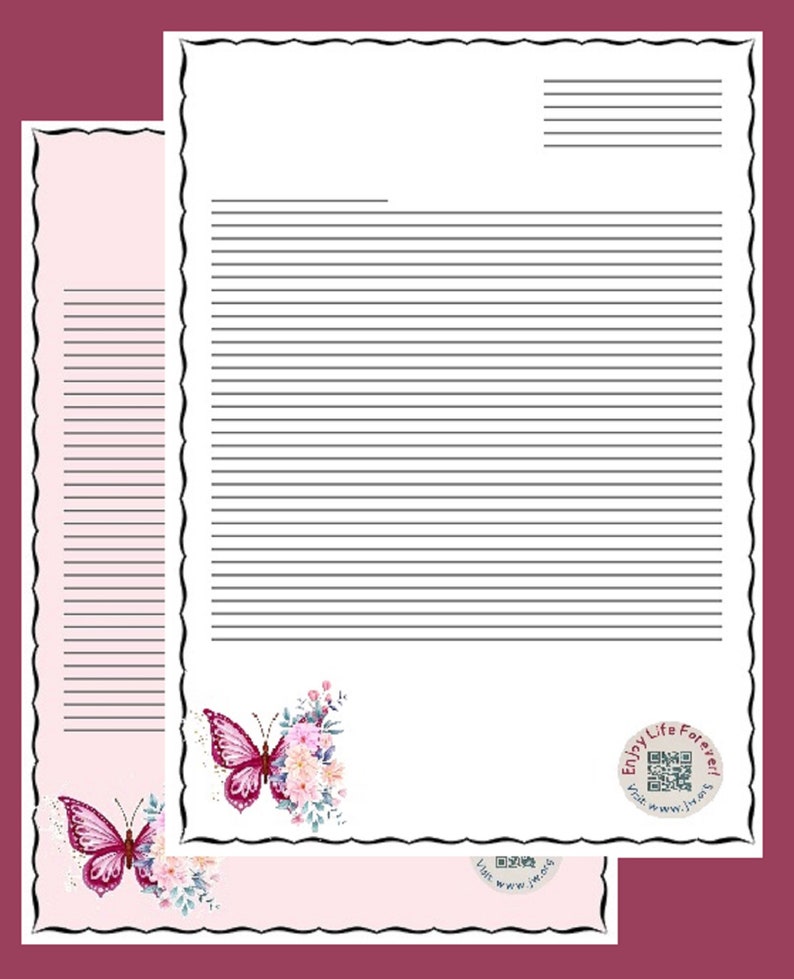 60 X Enjoy Life Forever QR Code JW Stickers - Etsy