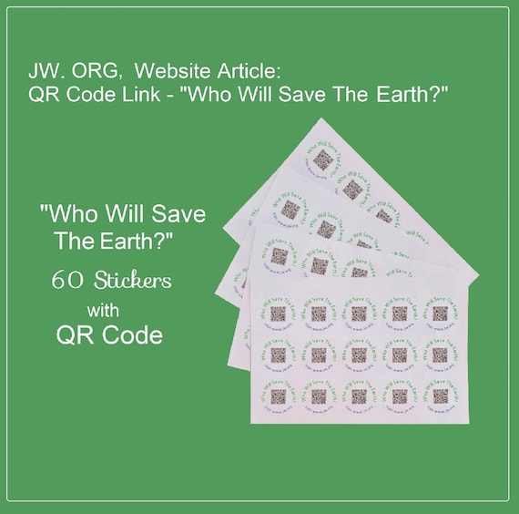 60 X who Will Save the Earth QR Code JW - Etsy