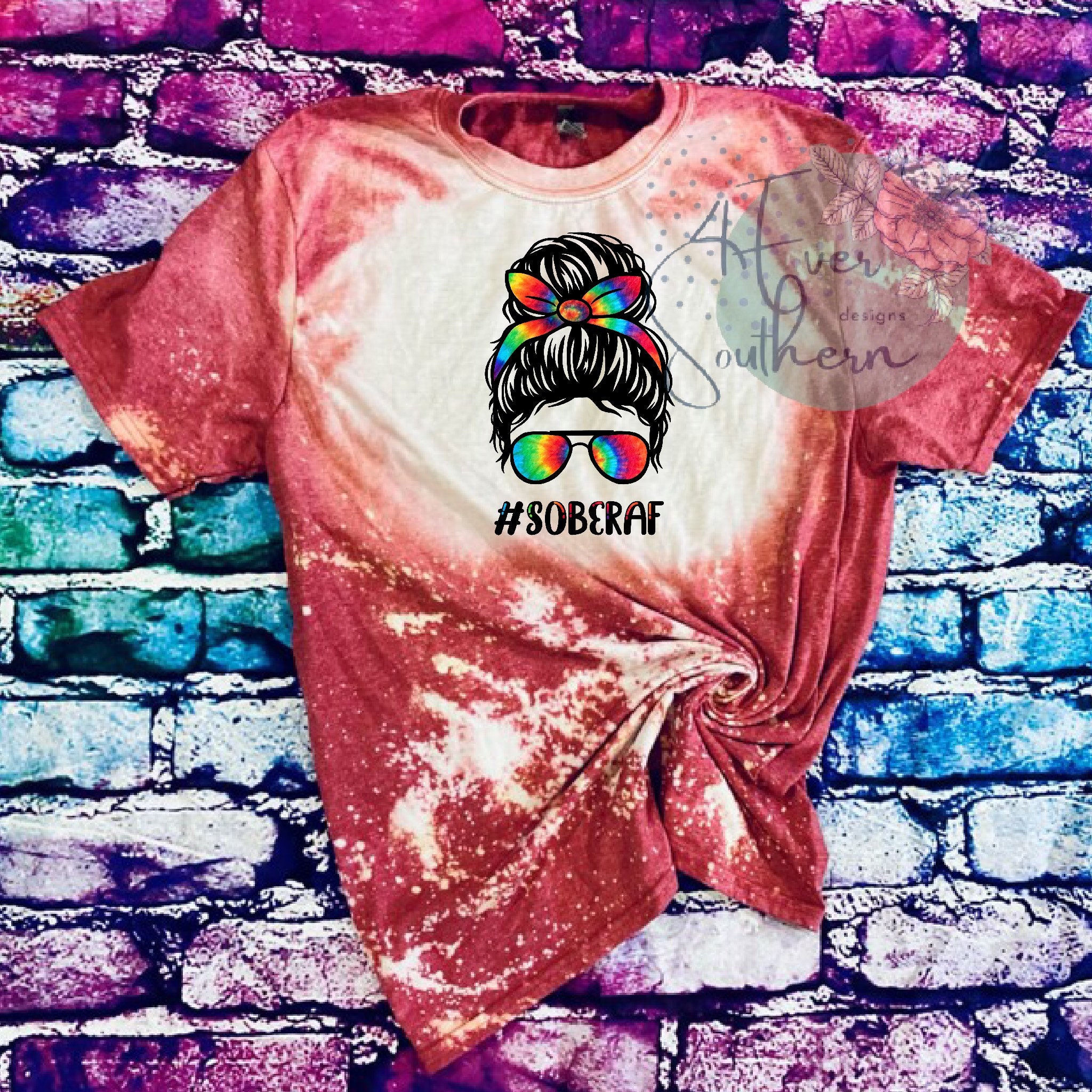 Sober AF Tie Dye Sublimation Transfer Ready to Press Iron - Etsy