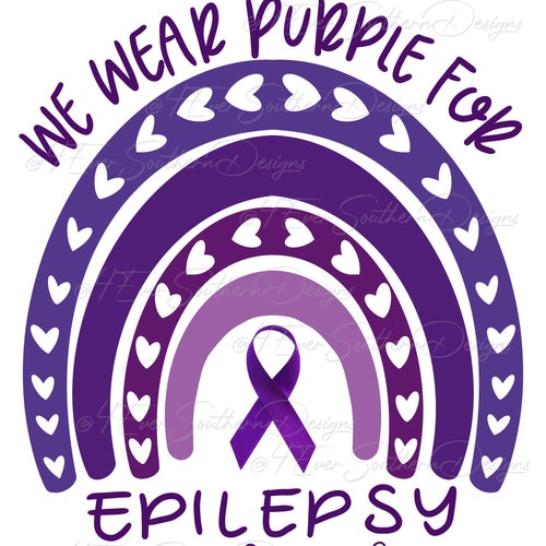 Epilepsy Awareness Purple RIBBON Digital Download - Etsy