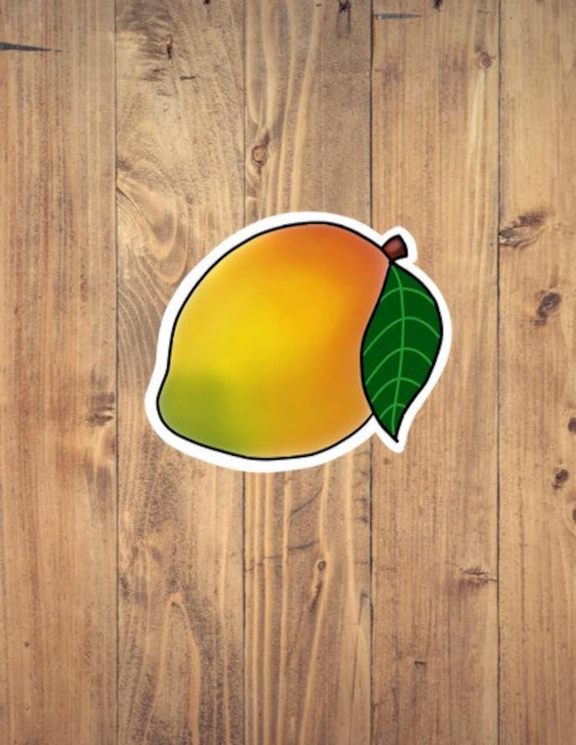 Mango Sticker Fruit Die-Cut Waterproof | Etsy