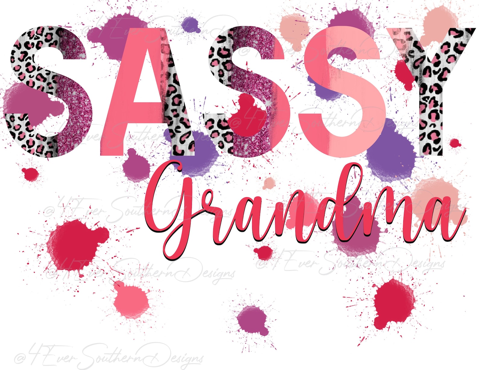 Sassy Grandma Grandma Gift Digital File Sublimation Design - Etsy