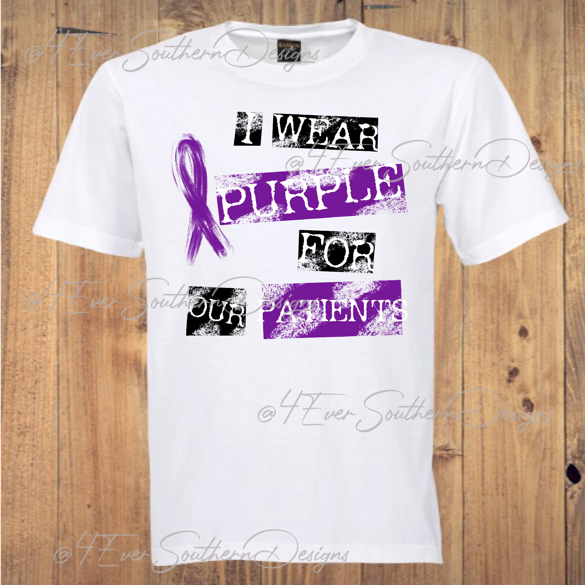 I Wear Purple for Our Patients, Substance Awareness, Digital File ...