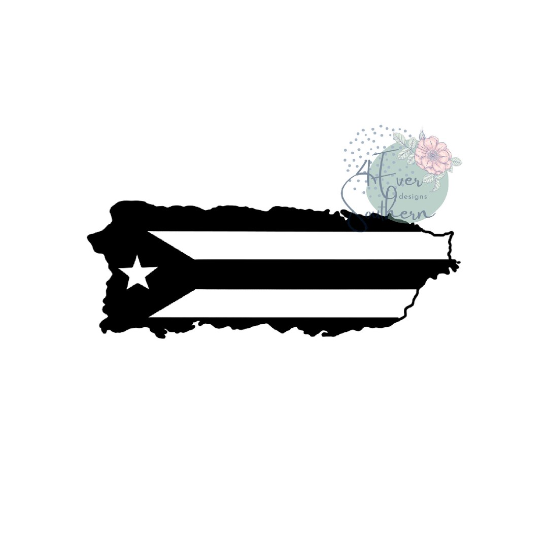 Puerto Rico, Puerto Rican Flag, Sublimation Transfer, Ready to Press ...