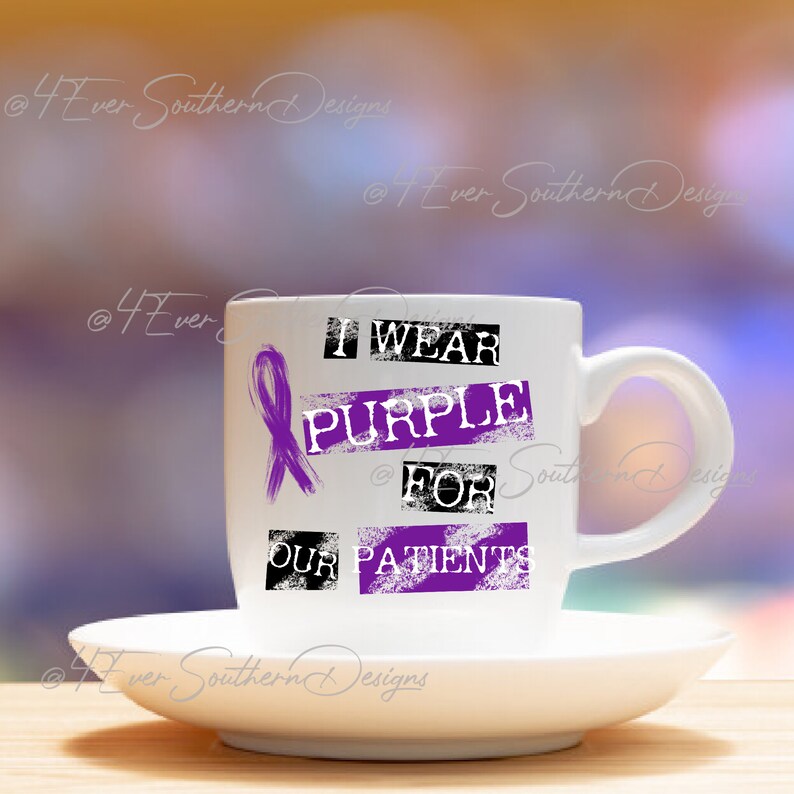 I Wear Purple for Our Patients, Substance Awareness, Digital File ...
