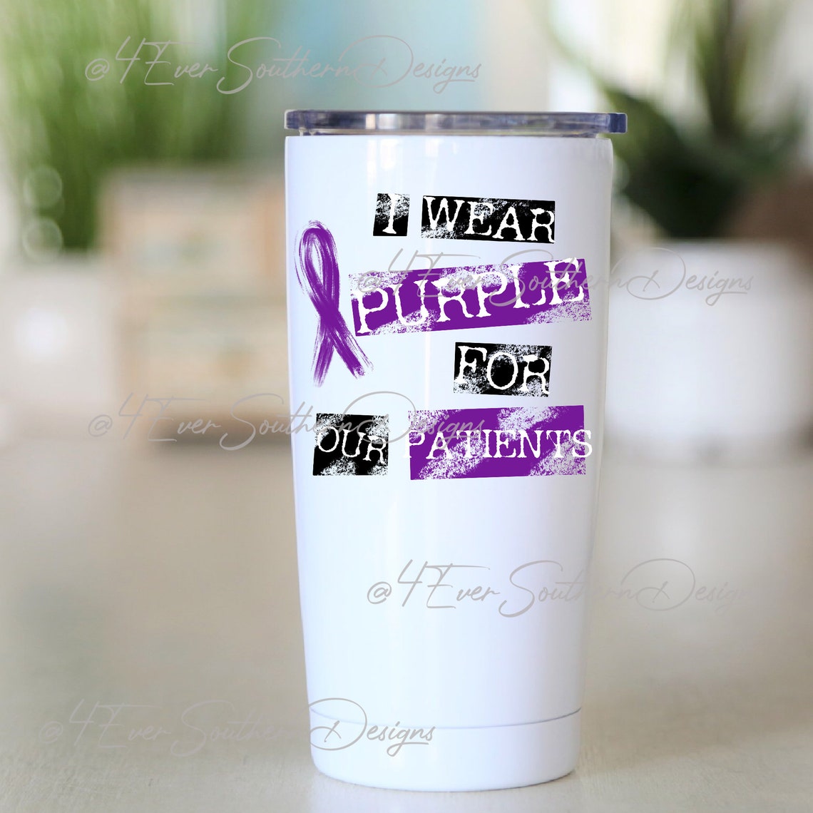 I Wear Purple for Our Patients, Substance Awareness, Digital File ...