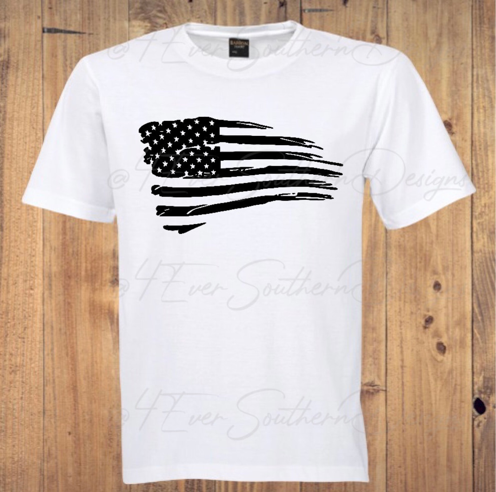 Patriotic Ripped American Flag, Sublimation Design, Digital File, Print ...