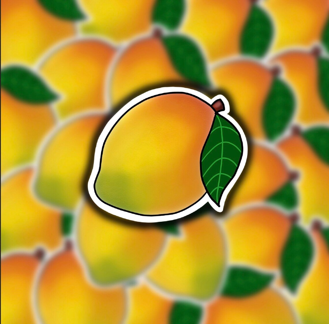 Mango Sticker Fruit Die-cut Waterproof - Etsy