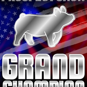 Custom Vinyl Design Stock Show Banner | Steer, Heifer, Goat, Lamb, Pig ...