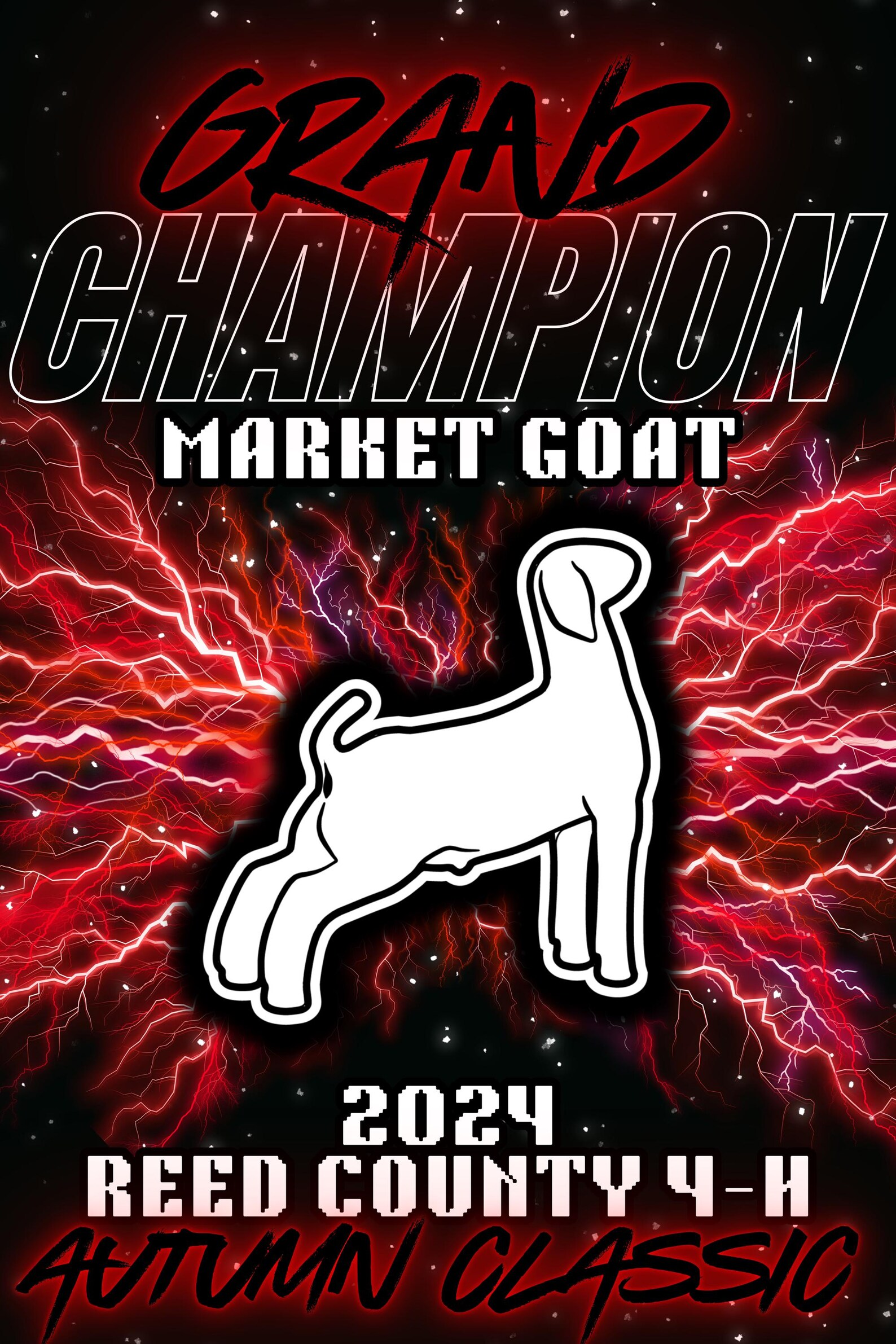 Custom Vinyl Design Stock Show Banner | Steer, Heifer, Goat, Lamb, Pig ...