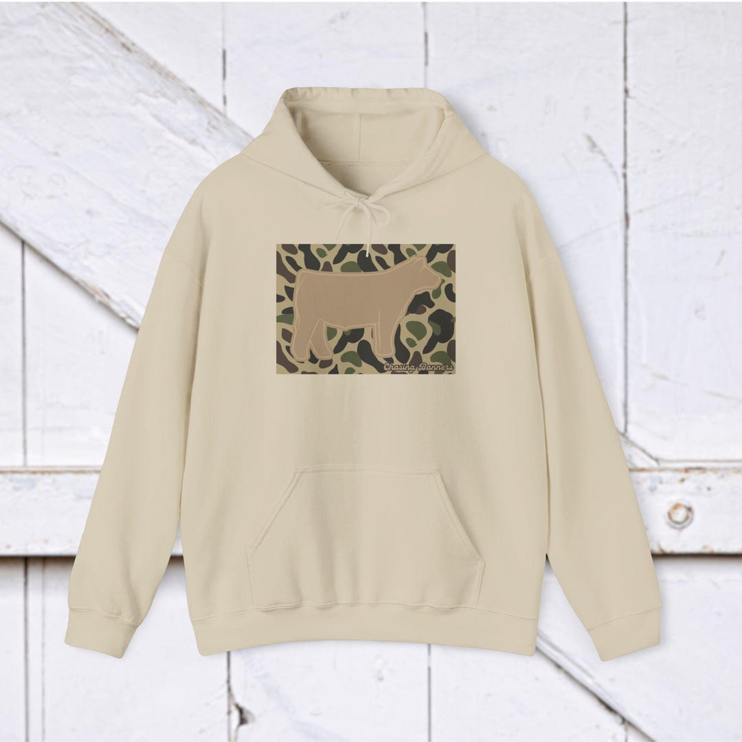 Steer Camo Stock Show Hoodie Livestock Show Calf Cow Heifer Cattle FFA ...