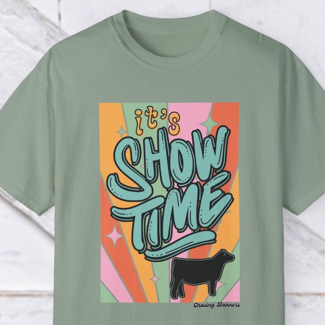 Heifer Showtime Stock Show T Shirt Livestock Show Calf Cattle Cow FFA 4 ...