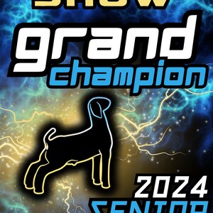 Stock Show Banner DIY Canva Template | Livestock Show Award Ribbons ...