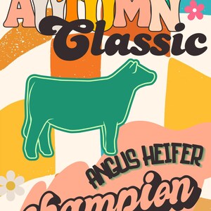 Custom Vinyl Design Stock Show Banner | Steer, Heifer, Goat, Lamb, Pig ...