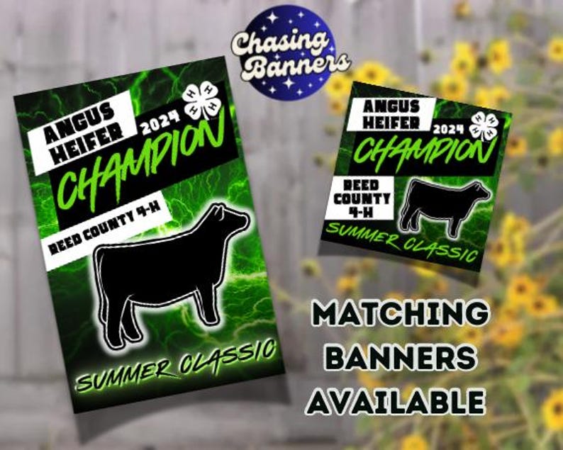 DIY Flyer Template Stock Show Design Livestock Sign Jackpot Fair Steer ...