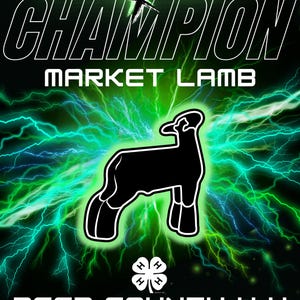 Custom Vinyl Design Stock Show Banner | Steer, Heifer, Goat, Lamb, Pig ...