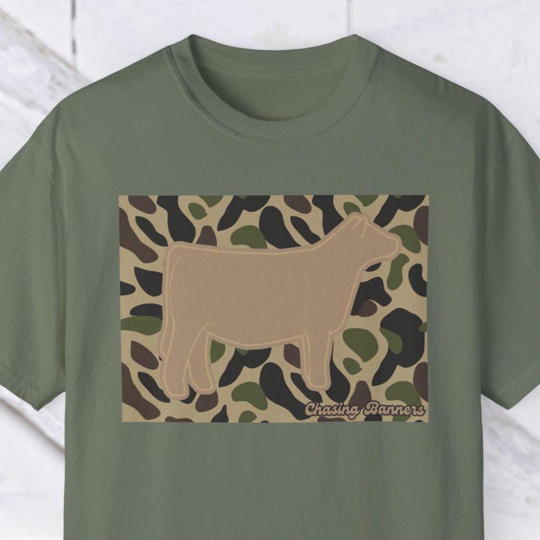 Heifer Camo Stock Show T Shirt Cow Calf Cattle Livestock FFA 4-H Tee - Etsy