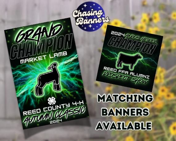 Customized Flyer Design Stock Show | Livestock Sign Jackpot Fair Steer ...