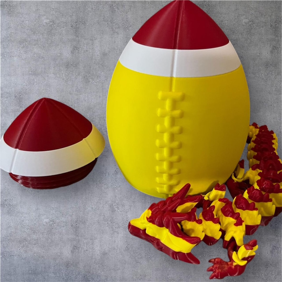 3d-printed Football With Articulated Dragon Inside – A Unique Tribute ...
