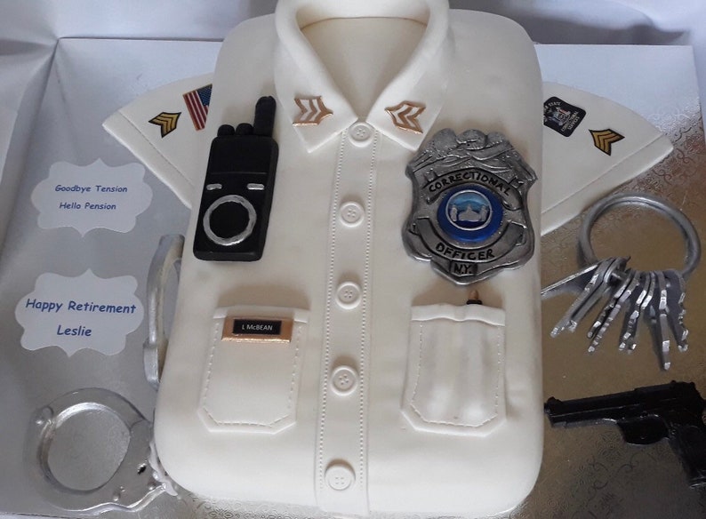 Police or Correctional Officer Cake Topper Set - Etsy