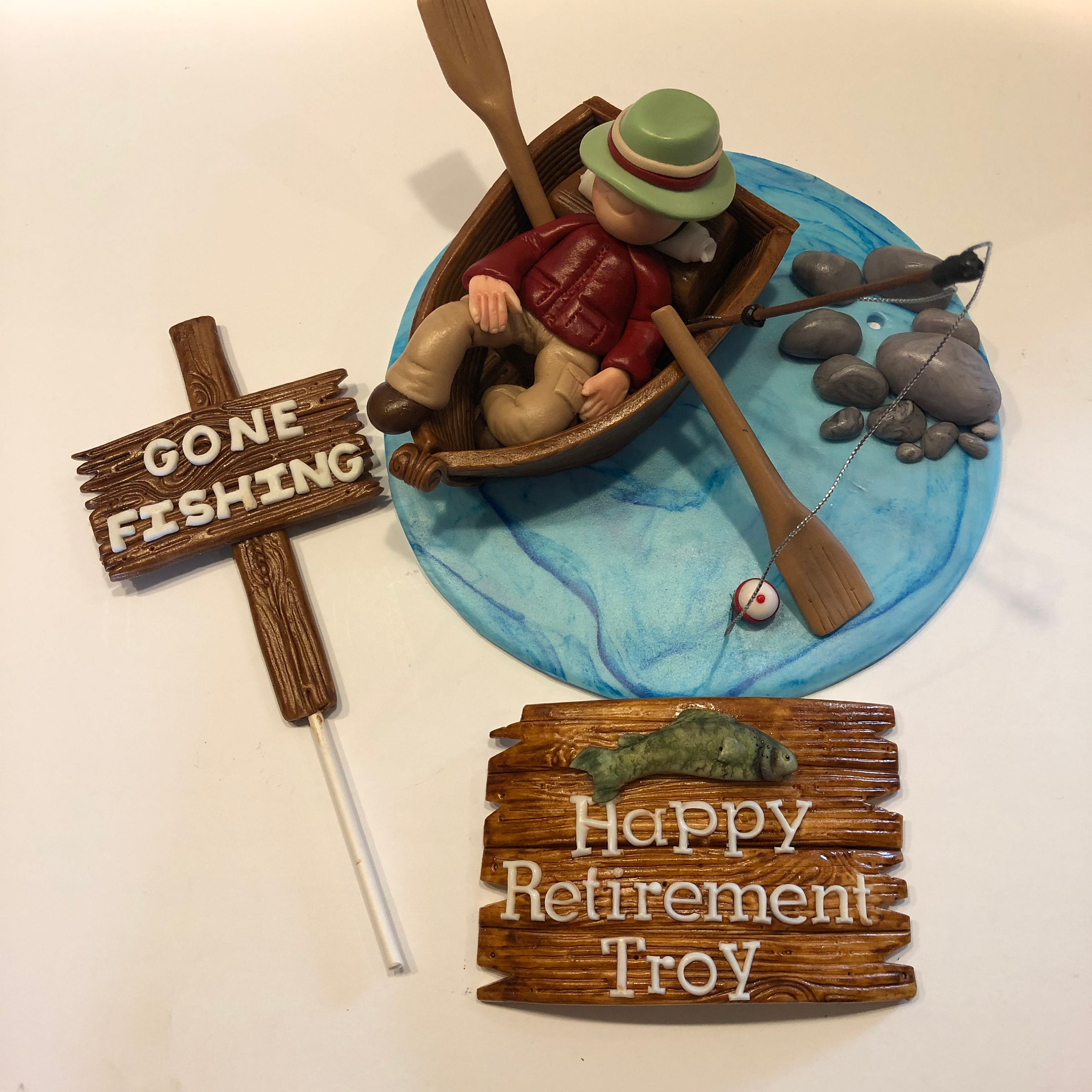 Gone Fishing Cake Topper Set | Etsy