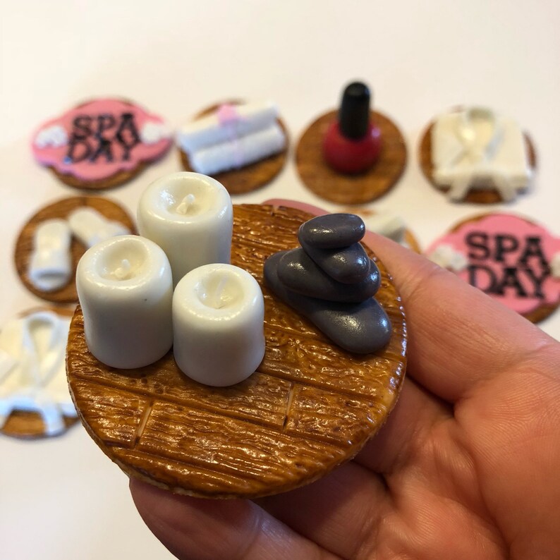 Spa Day Cupcake Toppers - Etsy