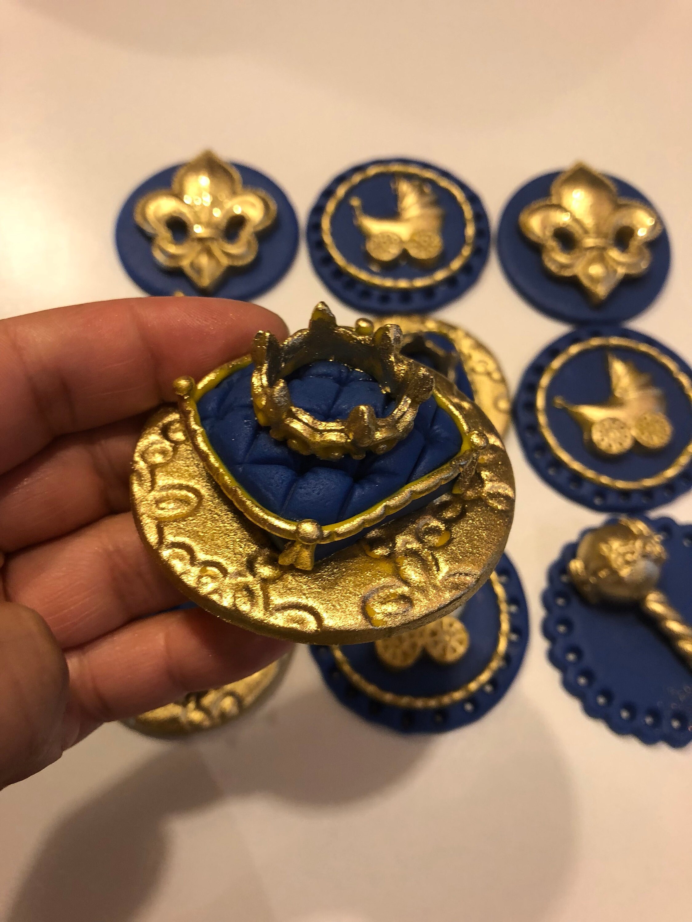 Royal Prince Baby Shower Cupcake Toppers - Etsy