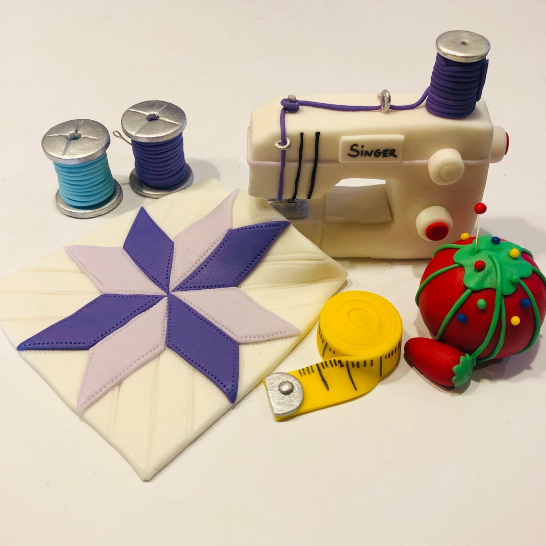 Sewing Themed Cake Topper - Etsy