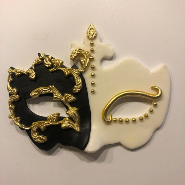 Masquerade Mask Cake Topper - Etsy