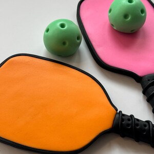 Pickleball Cake Topper Set (all Edible) - Etsy