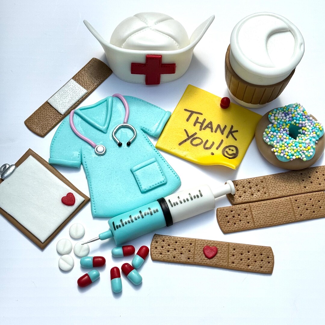 Nurse Cake Topper Set - Etsy