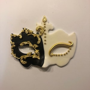Masquerade Mask Cake Topper - Etsy
