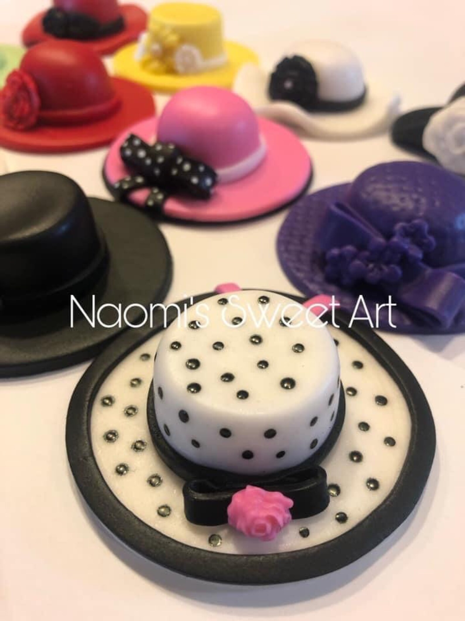 Fancy Hat Cupcake Toppers - Etsy